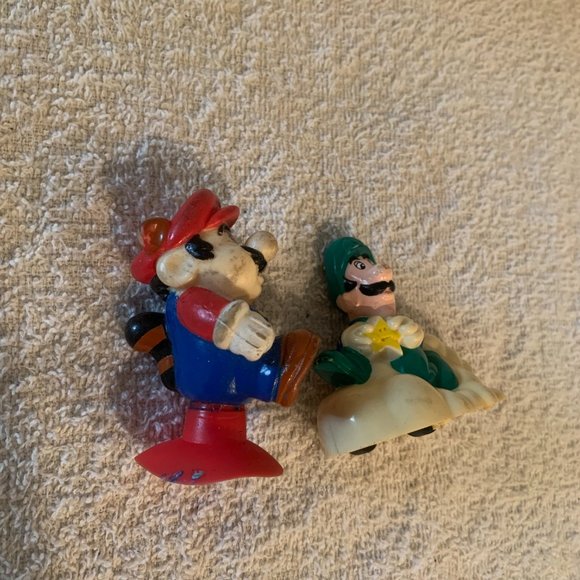 Toys | Vintage Super Mario Brothers Luigi Goomba Figures | Poshmark